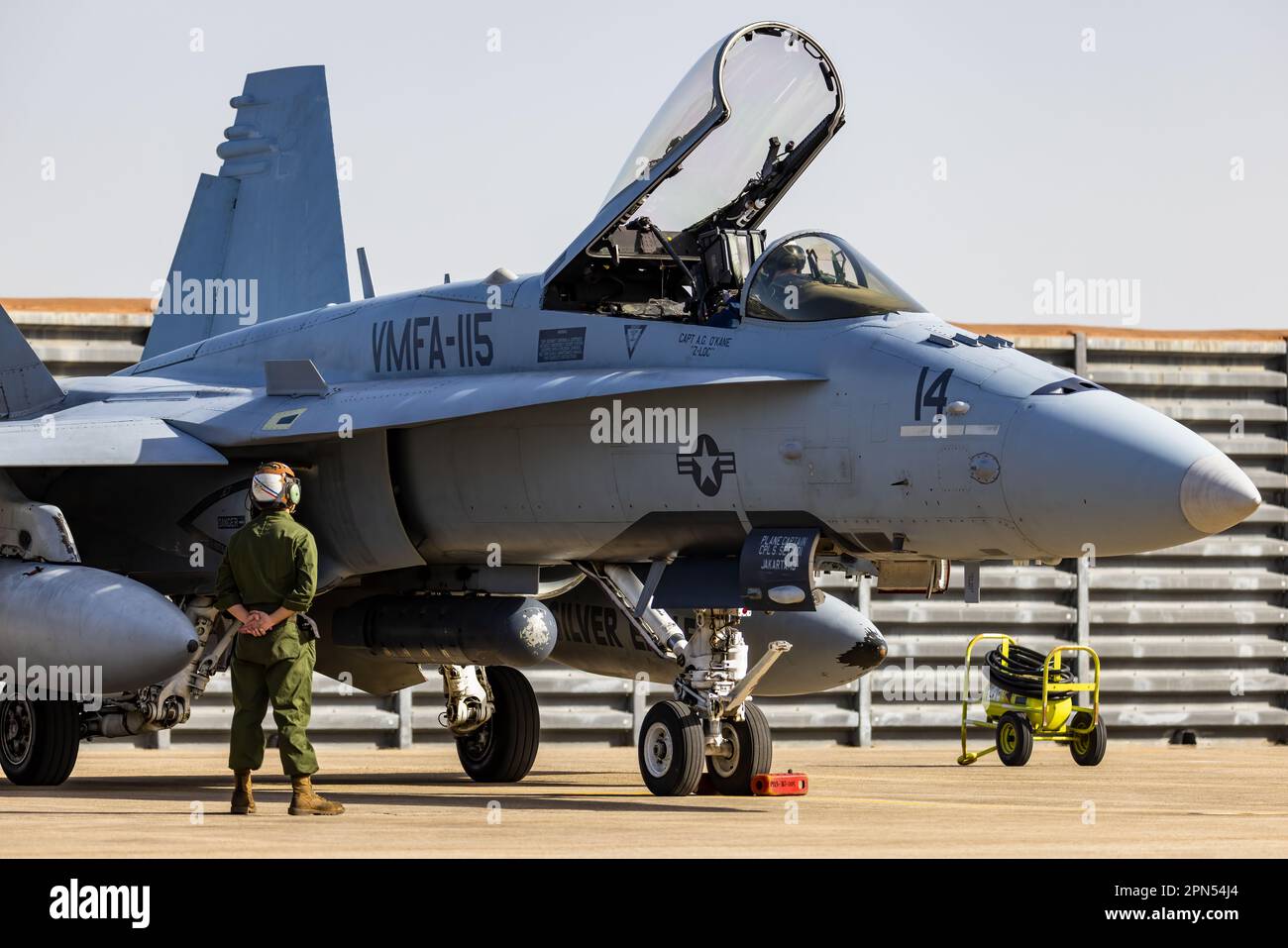 U.S. Marine Corps Lance Cpl. Nathan Grefiel, a fixed wing aircraft ...