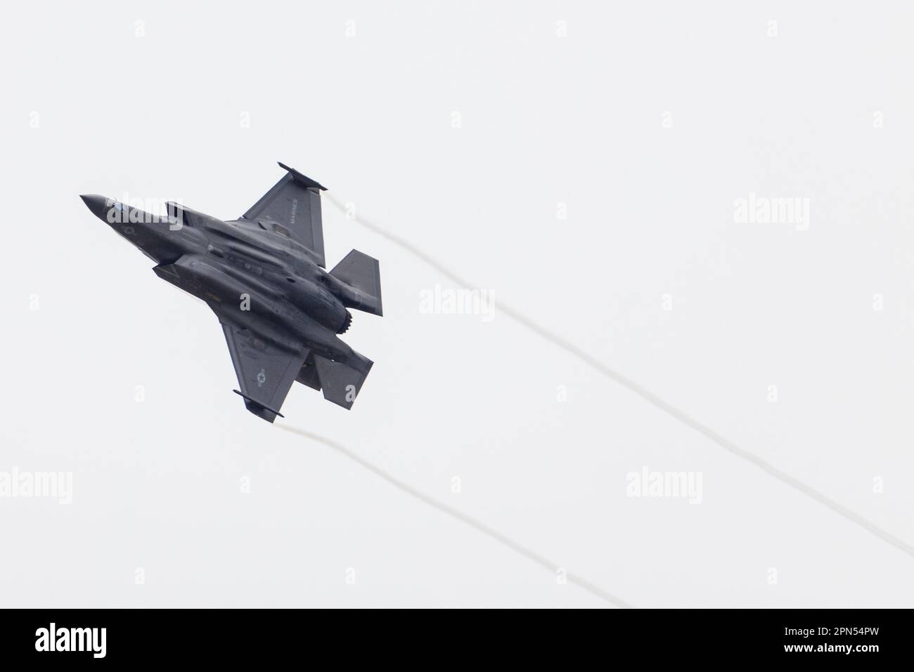 A U.S. Marine Corps F-35B Lightning II aircraft with Marine Fighter ...