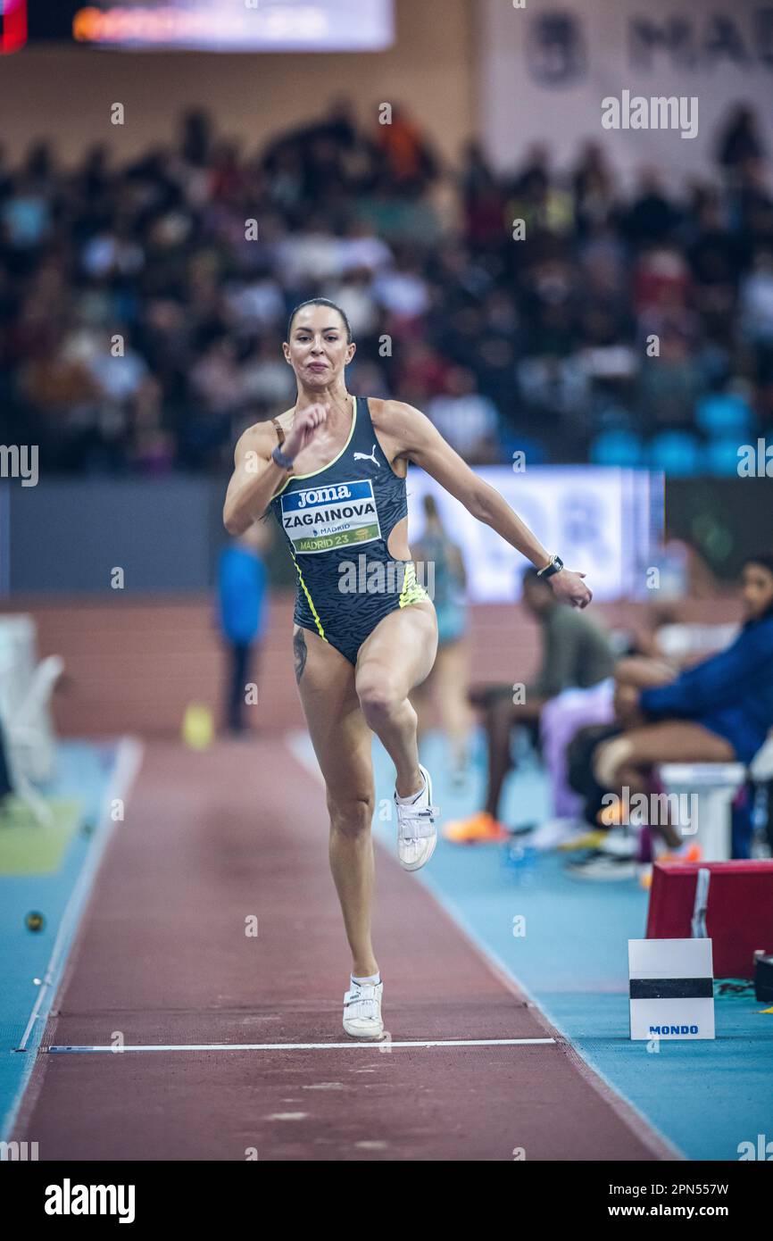 Diana Zagainova participating in the Madrid Indoor Tour of Madrid 2023 ...