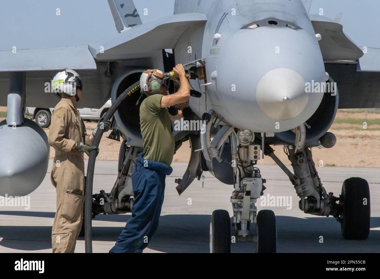 U.S. Marines assigned to Marine Aviation Weapons and Tactics Squadron ...