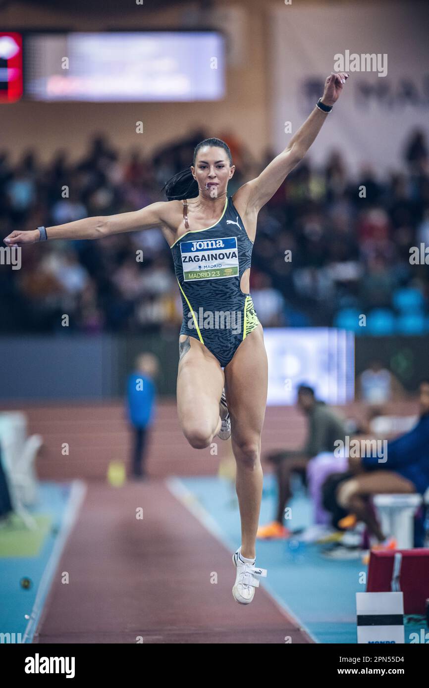 Diana Zagainova participating in the Madrid Indoor Tour of Madrid 2023 ...