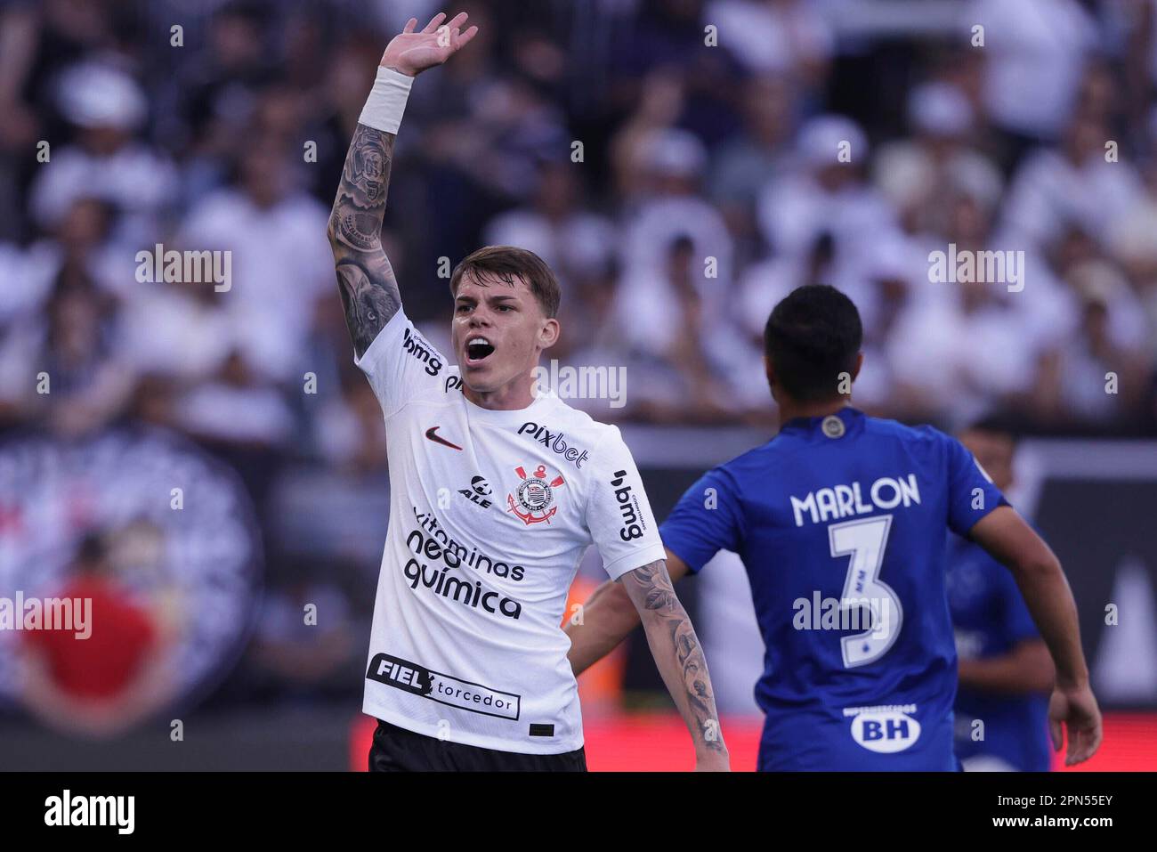 SP - SAO PAULO - 04/16/2023 - BRASILEIRO A 2023, CORINTHIANS X CRUZEIRO ...