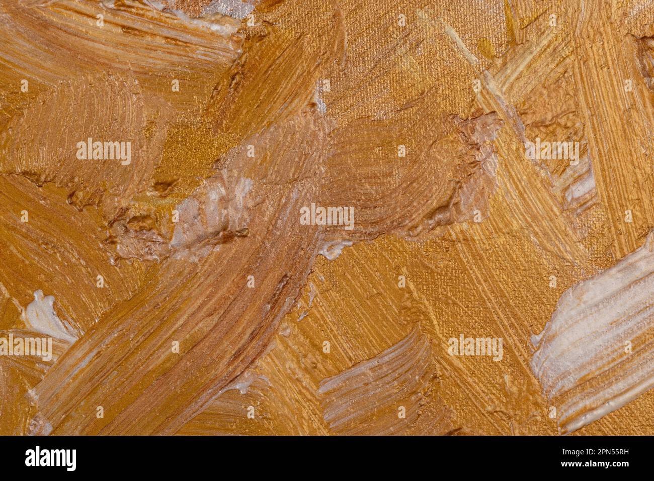 Abstract background painted with gold acrylic paints, the use of paints ...