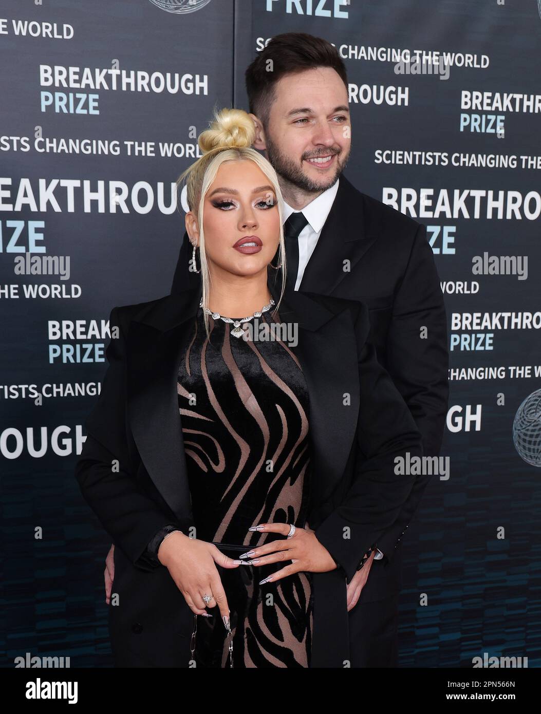 Los Angeles, USA. 15th Apr, 2023. Matthew Rutler and Christina Aguilera ...