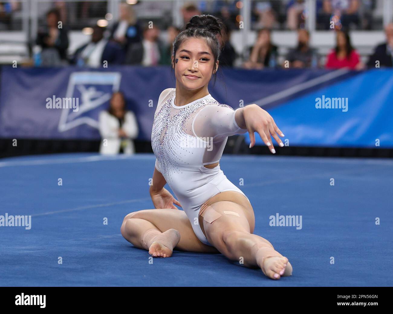 April 15, 2023: Florida's Victoria Nguyen competes on the floor ...