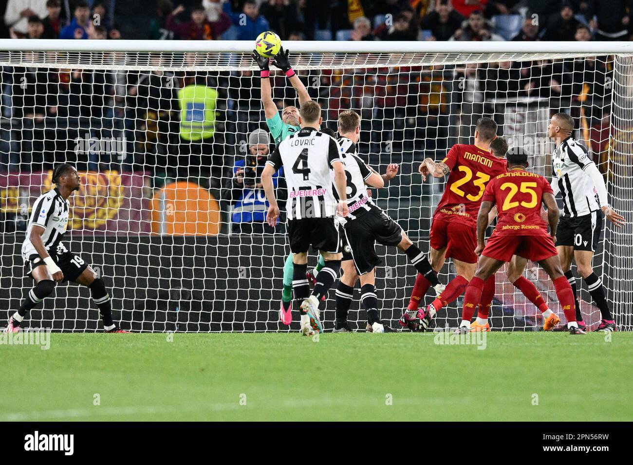 Stadio Olimpico, Rome, Italy. 16th Apr, 2023. Serie A Football; Roma ...