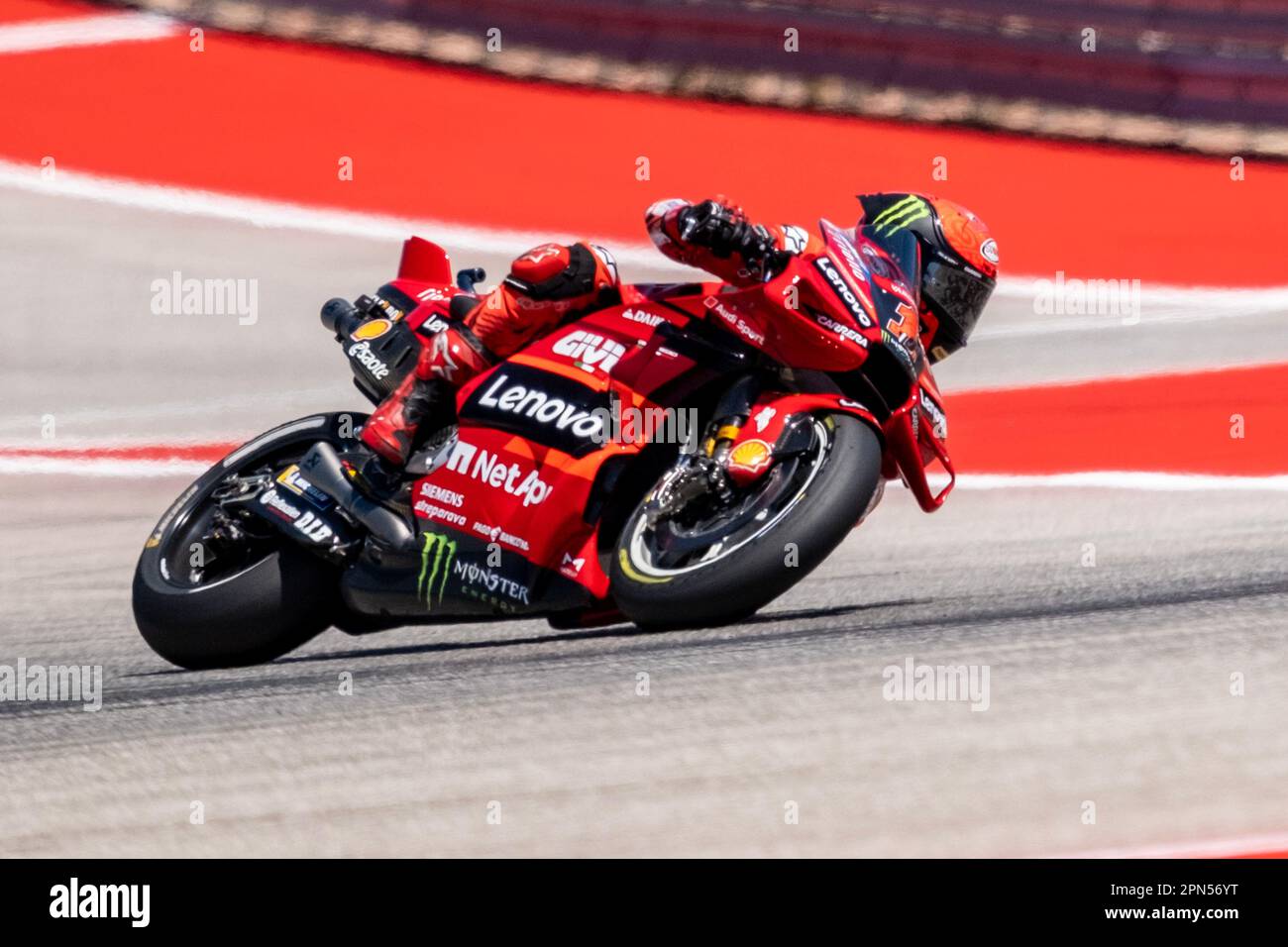 Texas, USA. 16th Apr, 2023. Francesco Bagnaia #1 with Ducati Team in ...