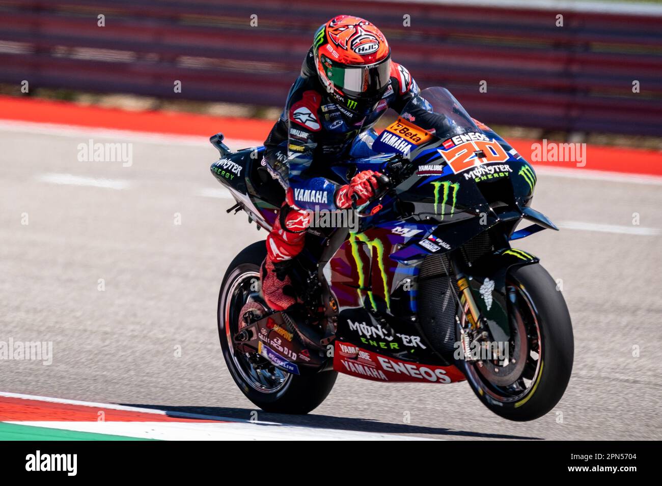 Texas, USA. 16th Apr, 2023. Fabio Quartararo #20 with Yamaha Factory ...