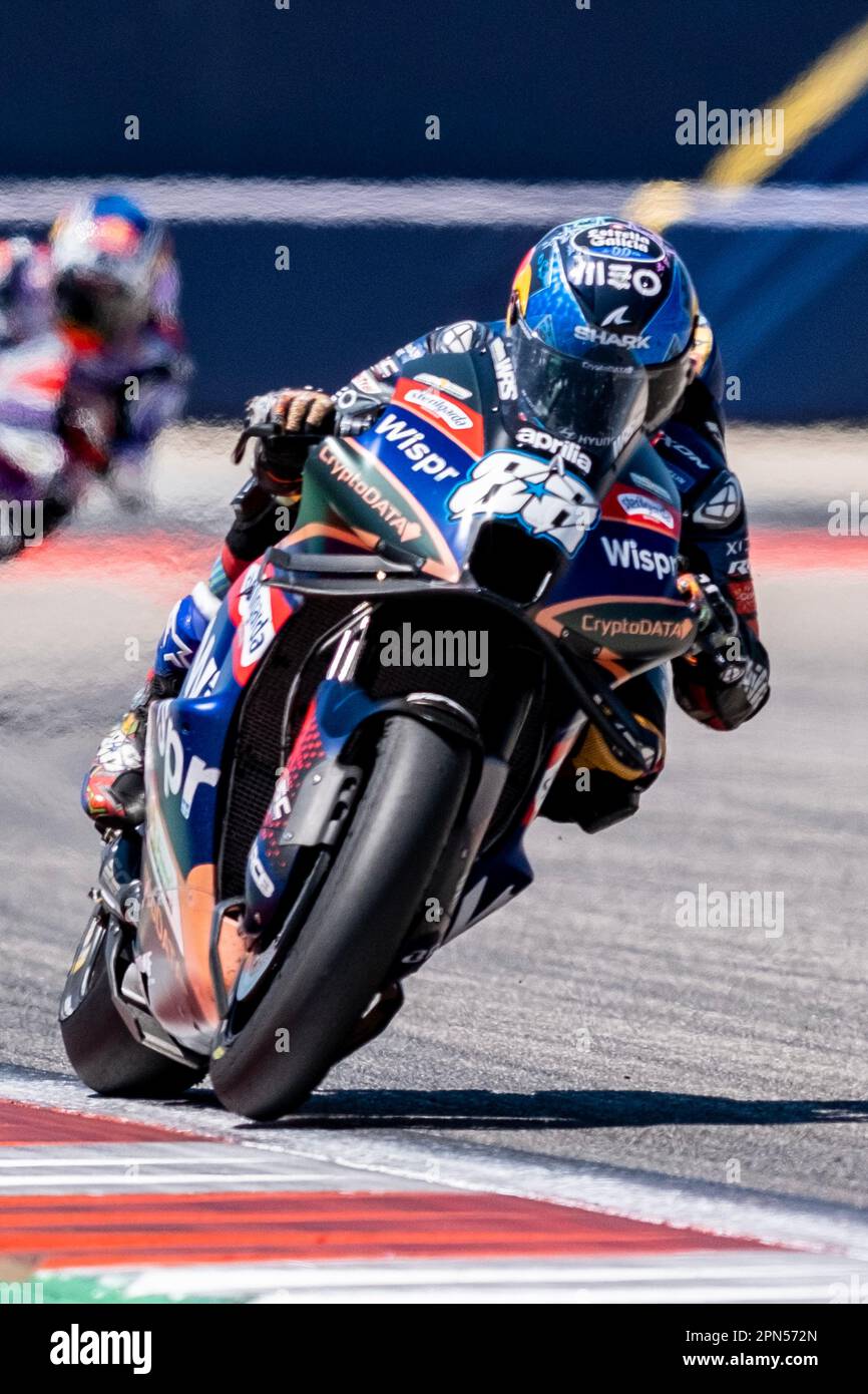 Texas, USA. 16th Apr, 2023. Miguel Oliveira #88 with the Cryptodata RNF ...