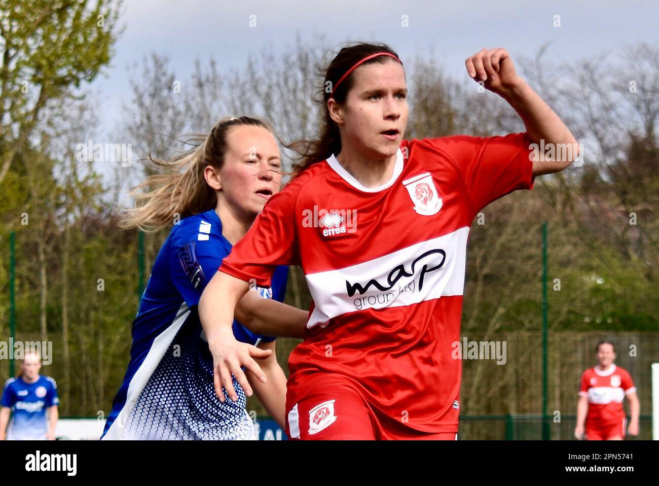 Teesside, UK. 16 Apr 2023. Middlesbrough’s Anna Wuerfel pictured as ...