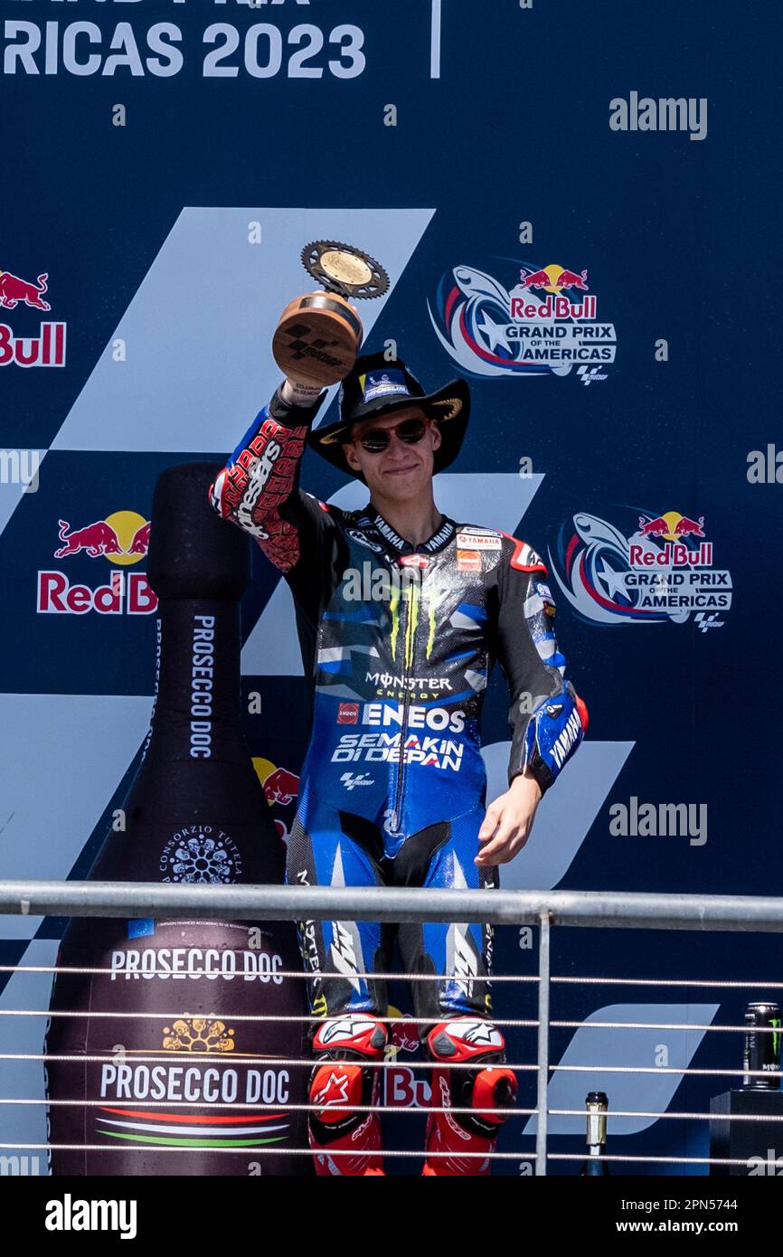 Texas, USA. 16th Apr, 2023. Fabio Quartararo #20 with Yamaha Factory ...