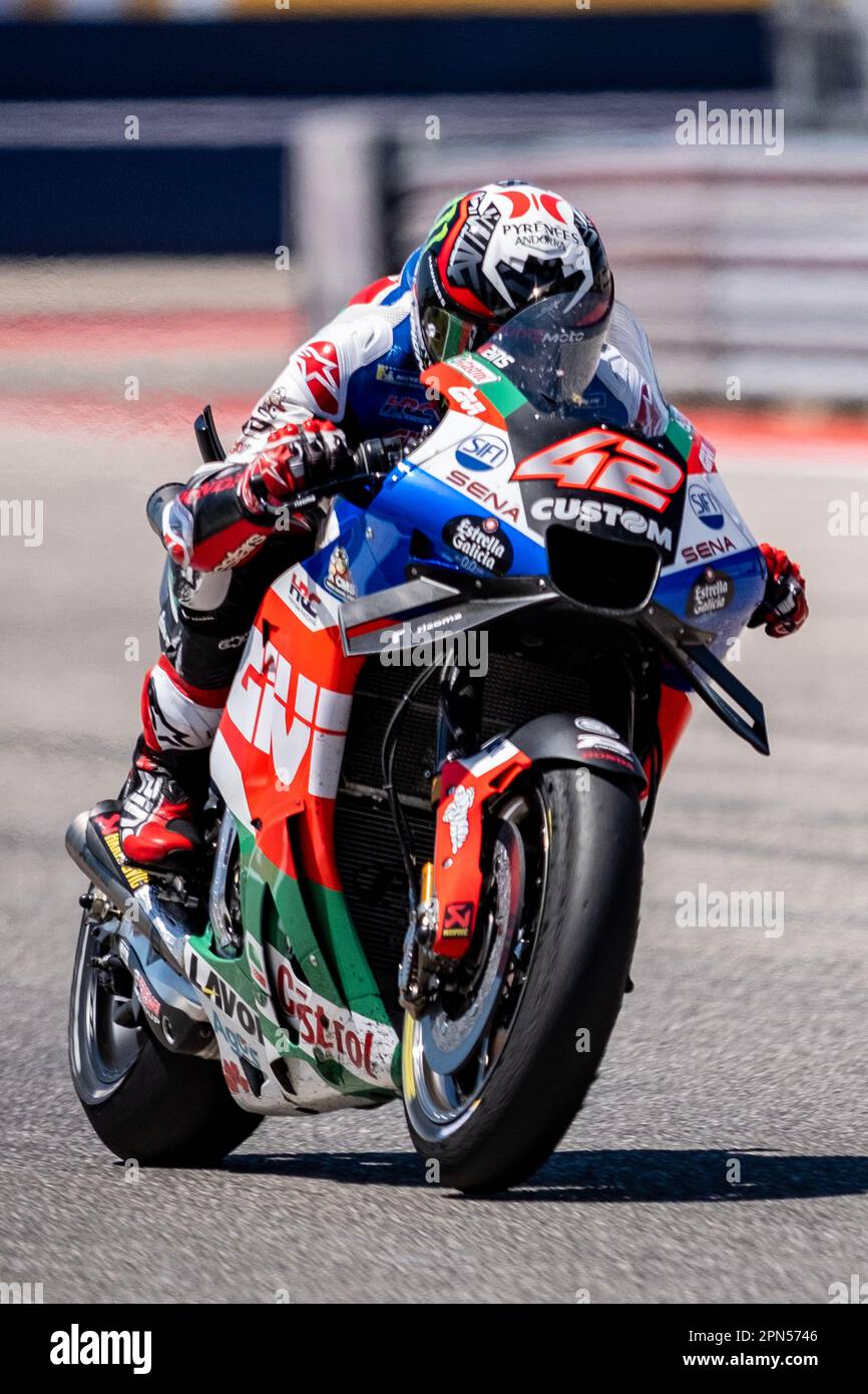 Texas, USA. 16th Apr, 2023. Alex Rins #42 with April Racing in action ...