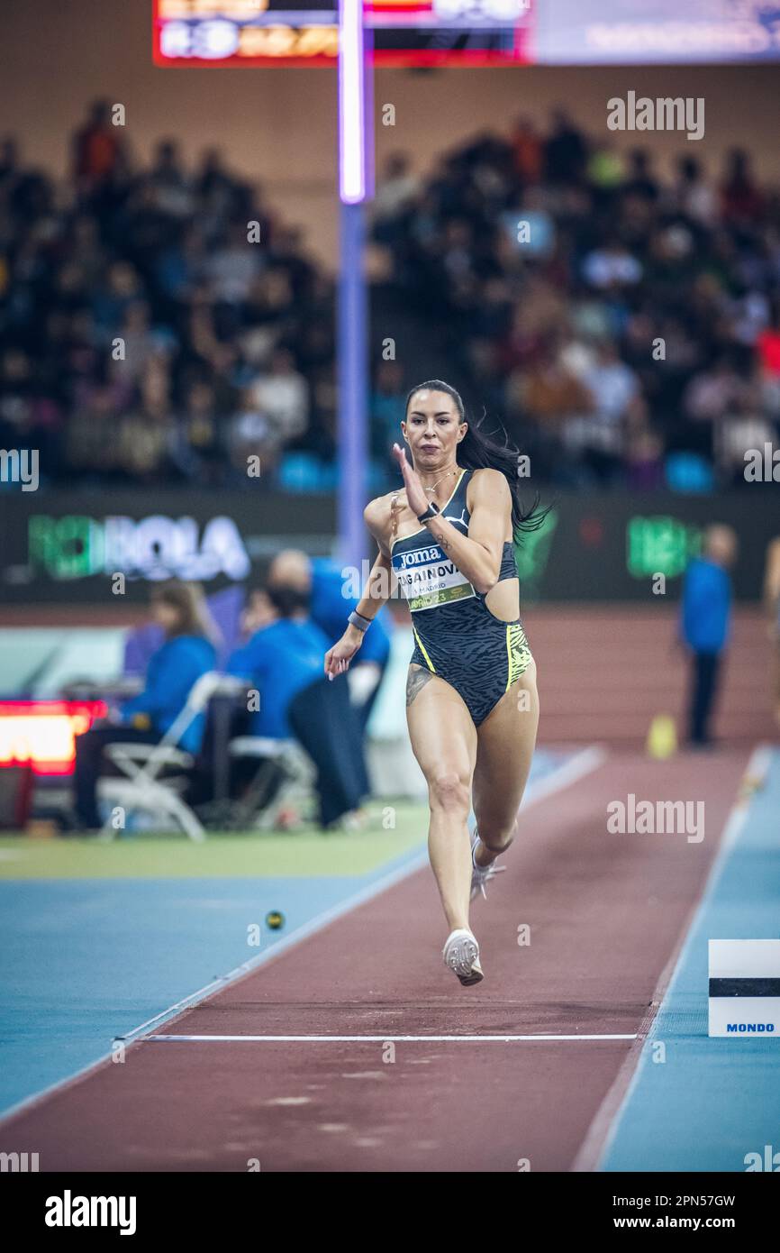 Diana Zagainova participating in the Madrid Indoor Tour of Madrid 2023 ...