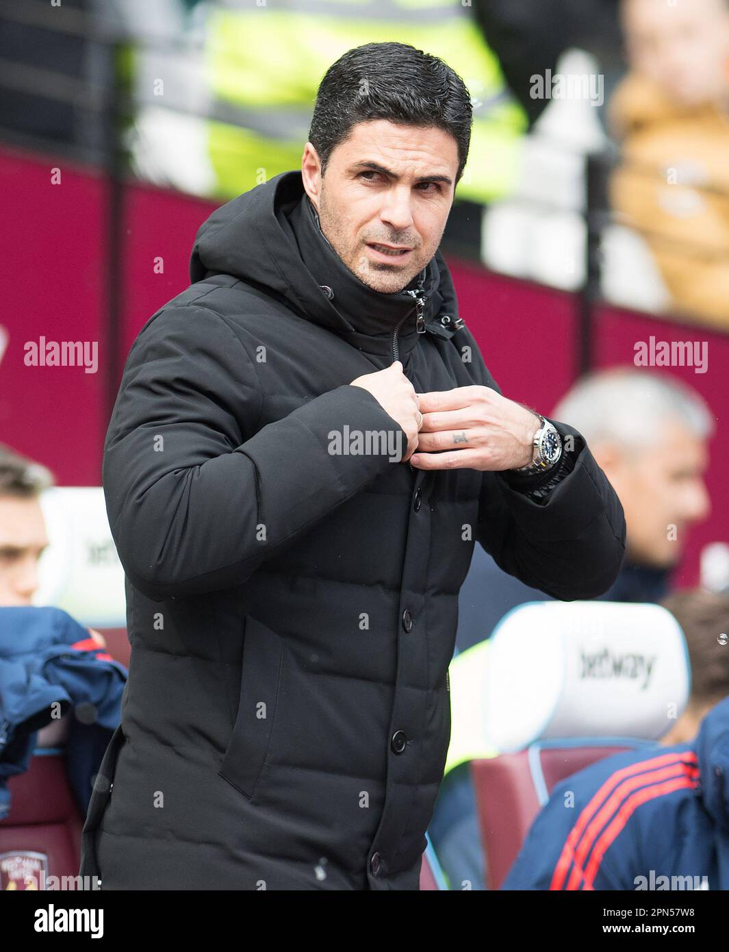 London, UK. 16th Apr, 2023. Mikel Arteta, the manager of Arsenal ...