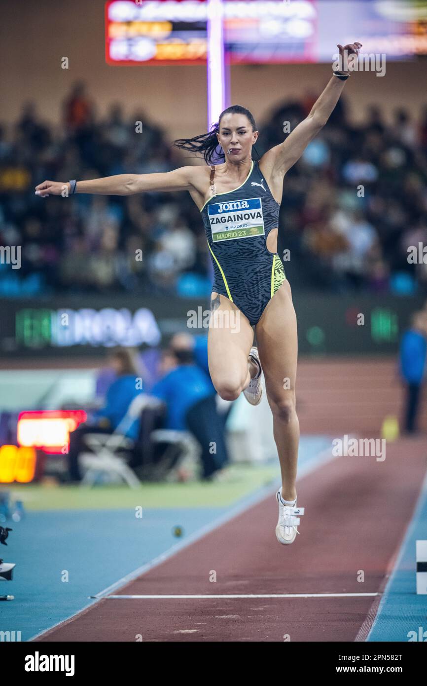 Diana Zagainova participating in the Madrid Indoor Tour of Madrid 2023 ...