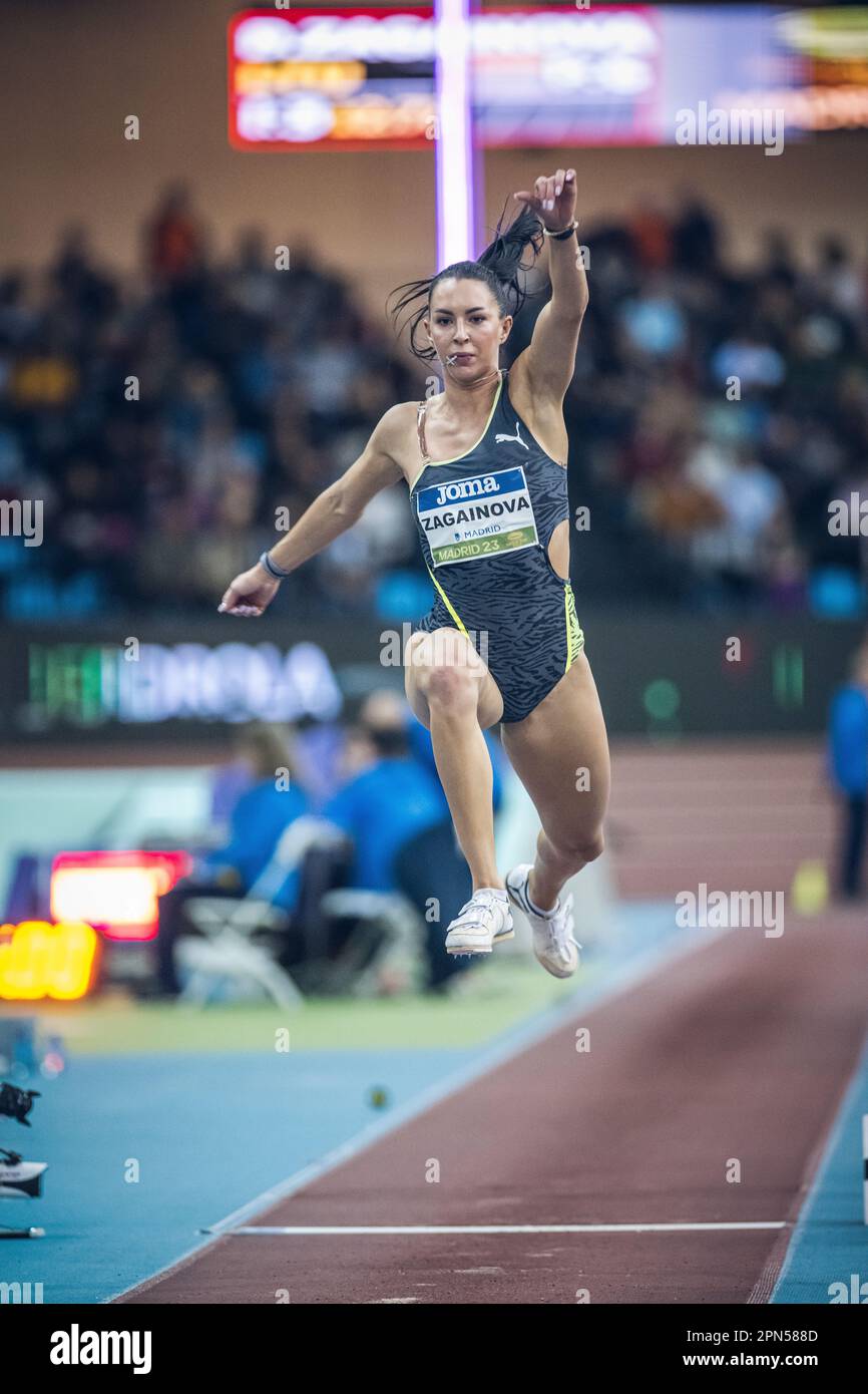 Diana Zagainova participating in the Madrid Indoor Tour of Madrid 2023 ...