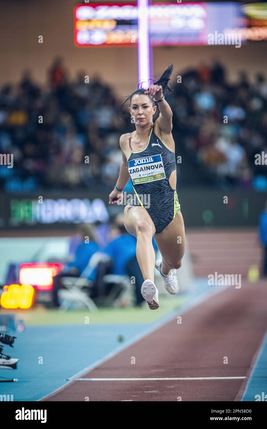 Diana Zagainova participating in the Madrid Indoor Tour of Madrid 2023 ...