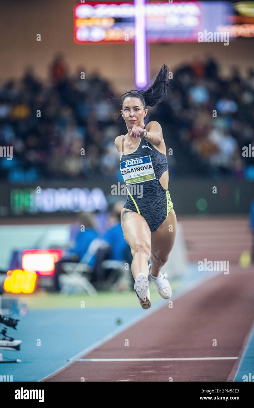 Diana Zagainova participating in the Madrid Indoor Tour of Madrid 2023 ...