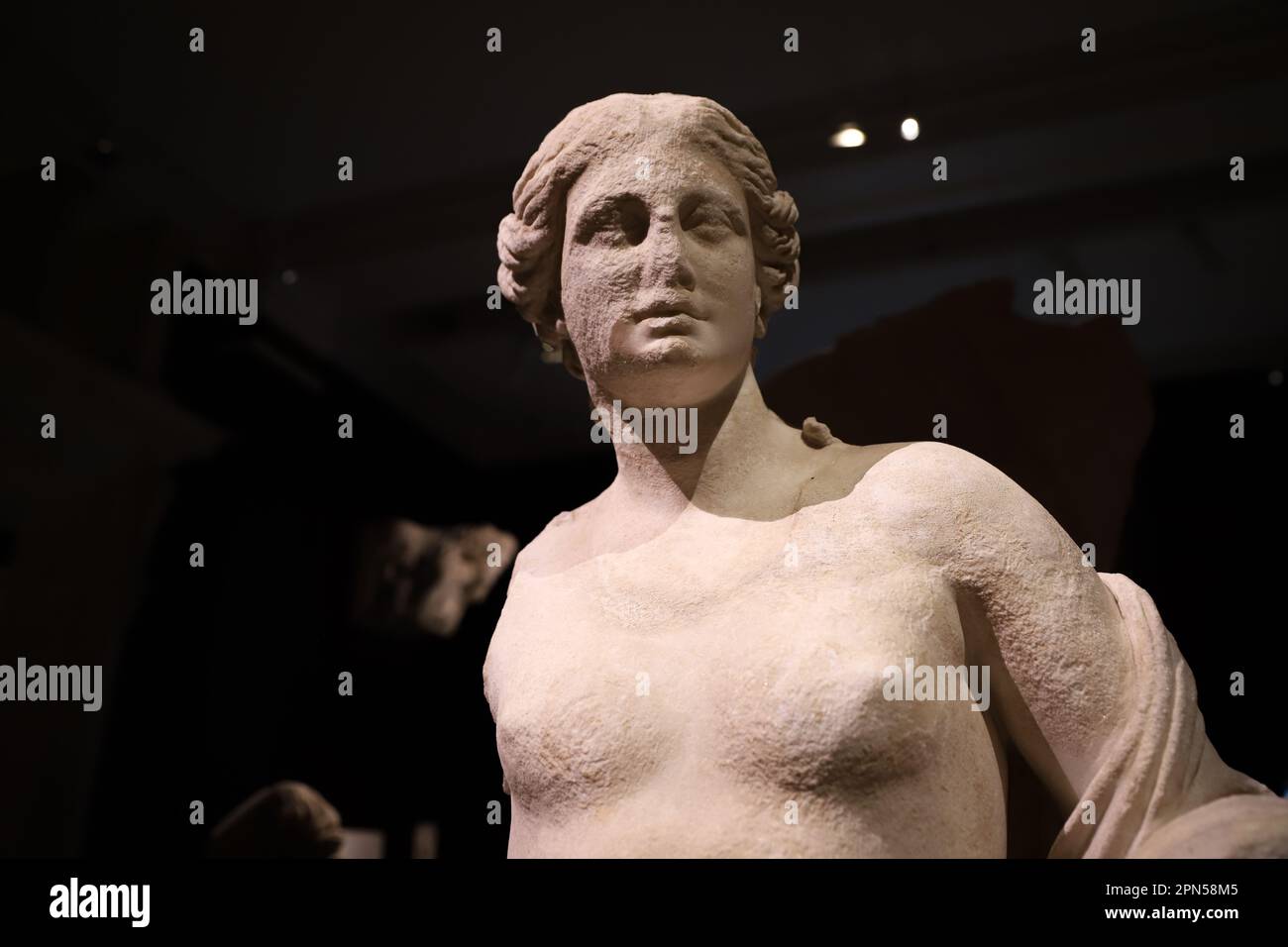 Statue in Istanbul Archaeological Museums, Istanbul City, Turkey Stock ...