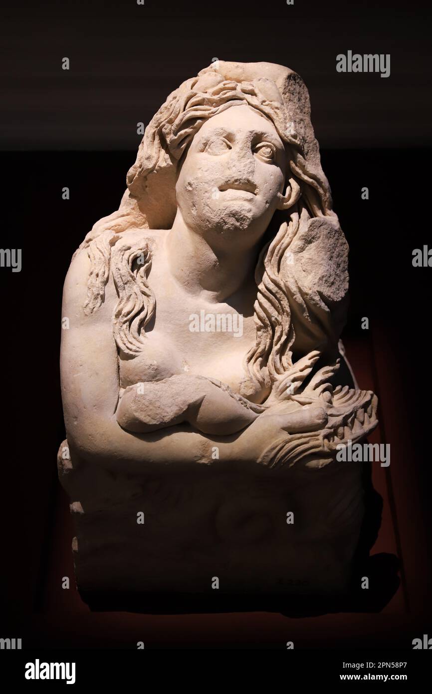 Statue in Istanbul Archaeological Museums, Istanbul City, Turkey Stock ...