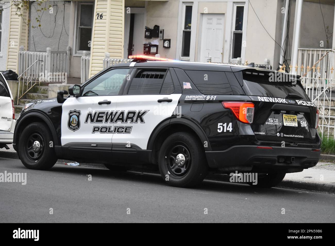 Newark police car hi-res stock photography and images - Alamy