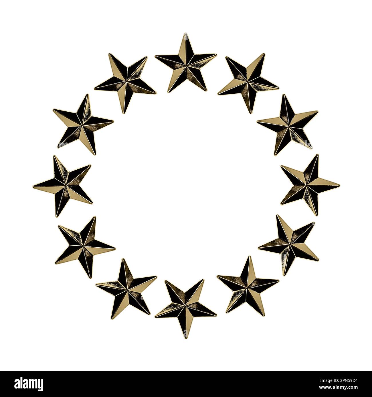 Circle of gold stars Cut Out Stock Images & Pictures - Alamy