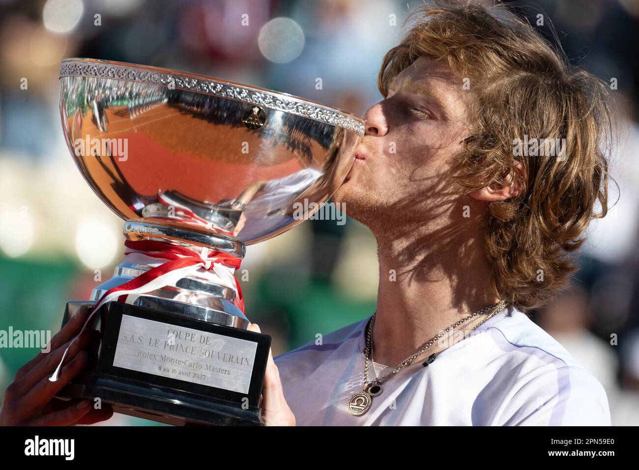 Monte Carlo, Monaco. 17th Apr, 2023. Monte-Carlo Masters winner Andrey ...