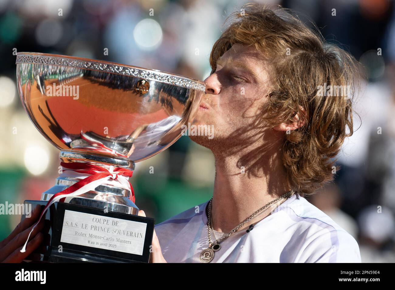 Monte Carlo, Monaco. 17th Apr, 2023. Monte-Carlo Masters winner Andrey ...