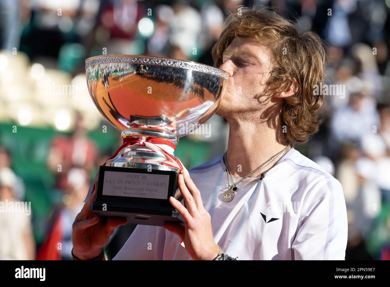 Monte Carlo, Monaco. 17th Apr, 2023. Monte-Carlo Masters winner Andrey ...