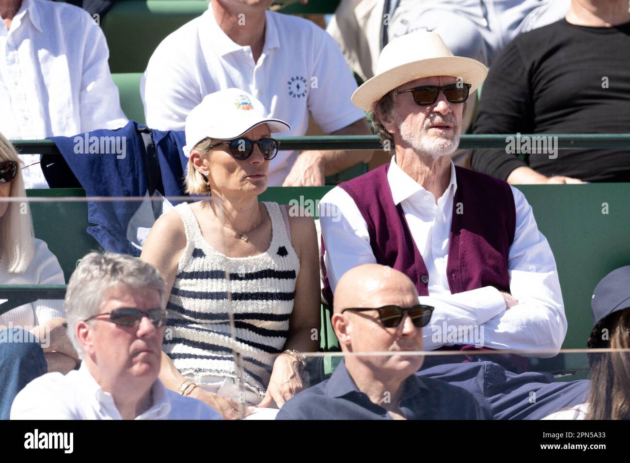 Monte Carlo, Monaco. 16th Apr, 2023. Jim Ratcliffe and Catherine Polli ...