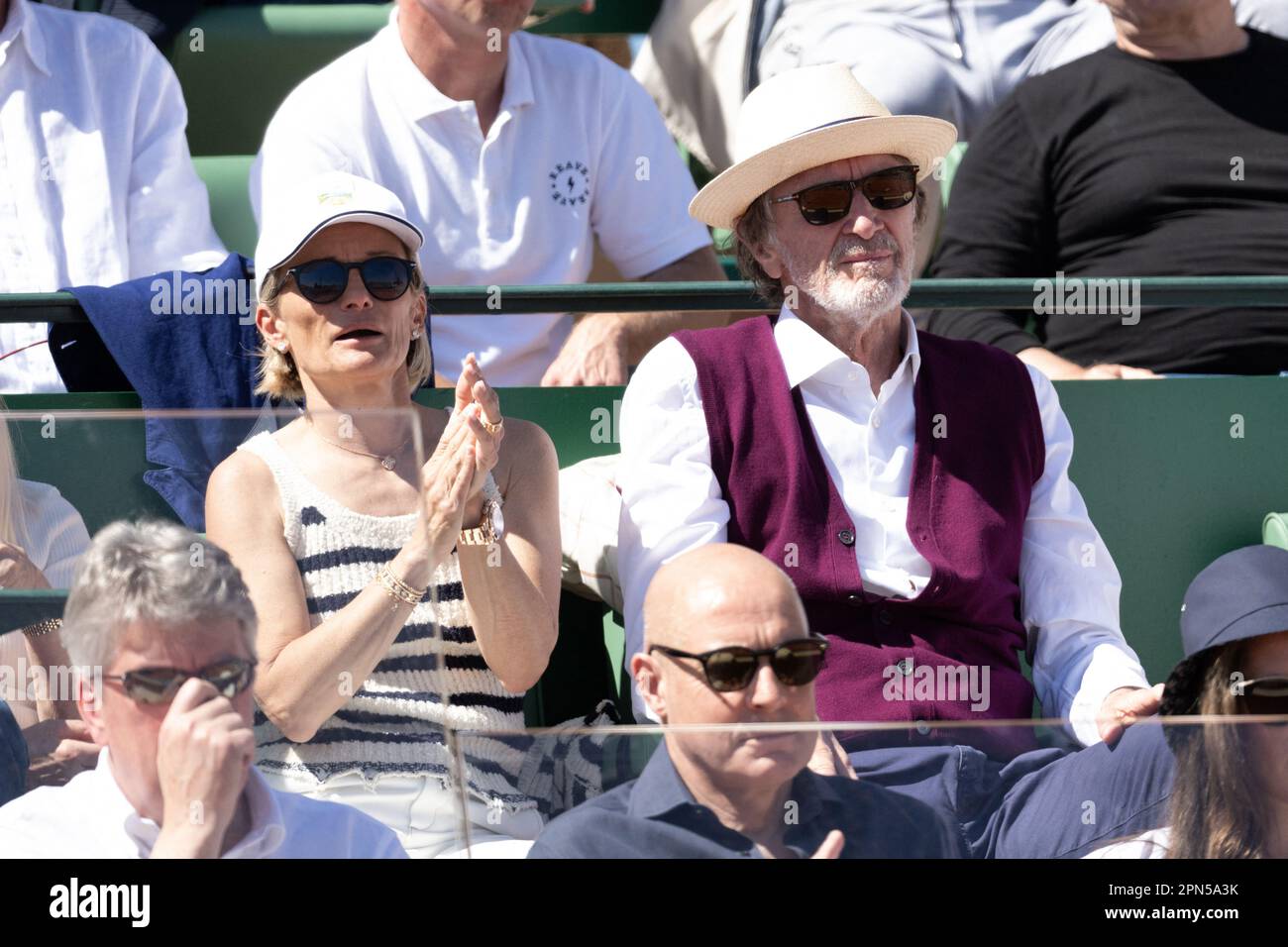 Monte Carlo, Monaco. 16th Apr, 2023. Jim Ratcliffe and Catherine Polli ...