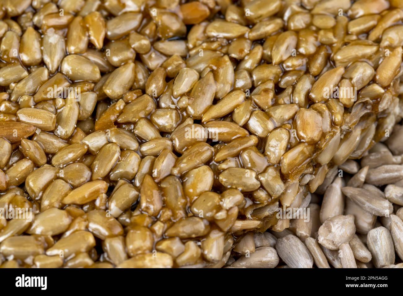 Fried sunflower seeds with sweet molasses from sugar beet, delicious ...