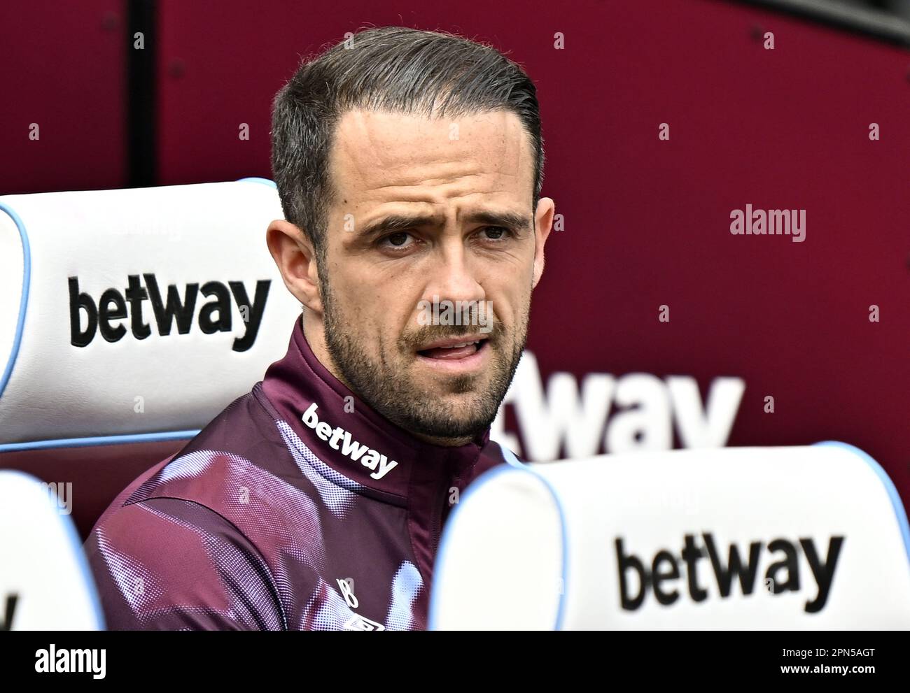 London, UK. 16th Apr, 2023. Danny Ings (West Ham) during the West Ham ...