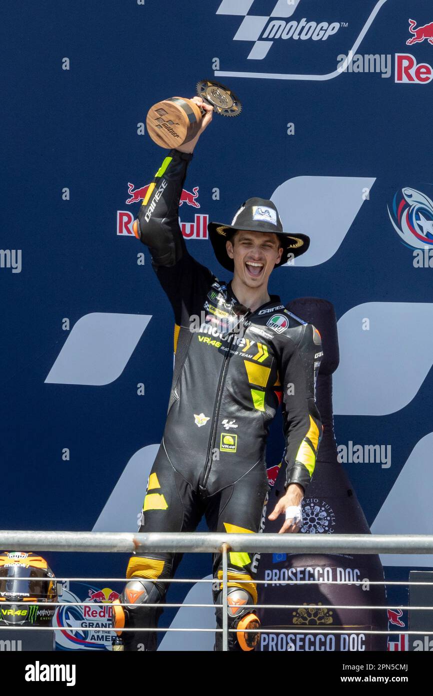 AUSTIN, TX - APRIL 16: Luca Marini (10) of Italy and Mooney VR46 Racing ...