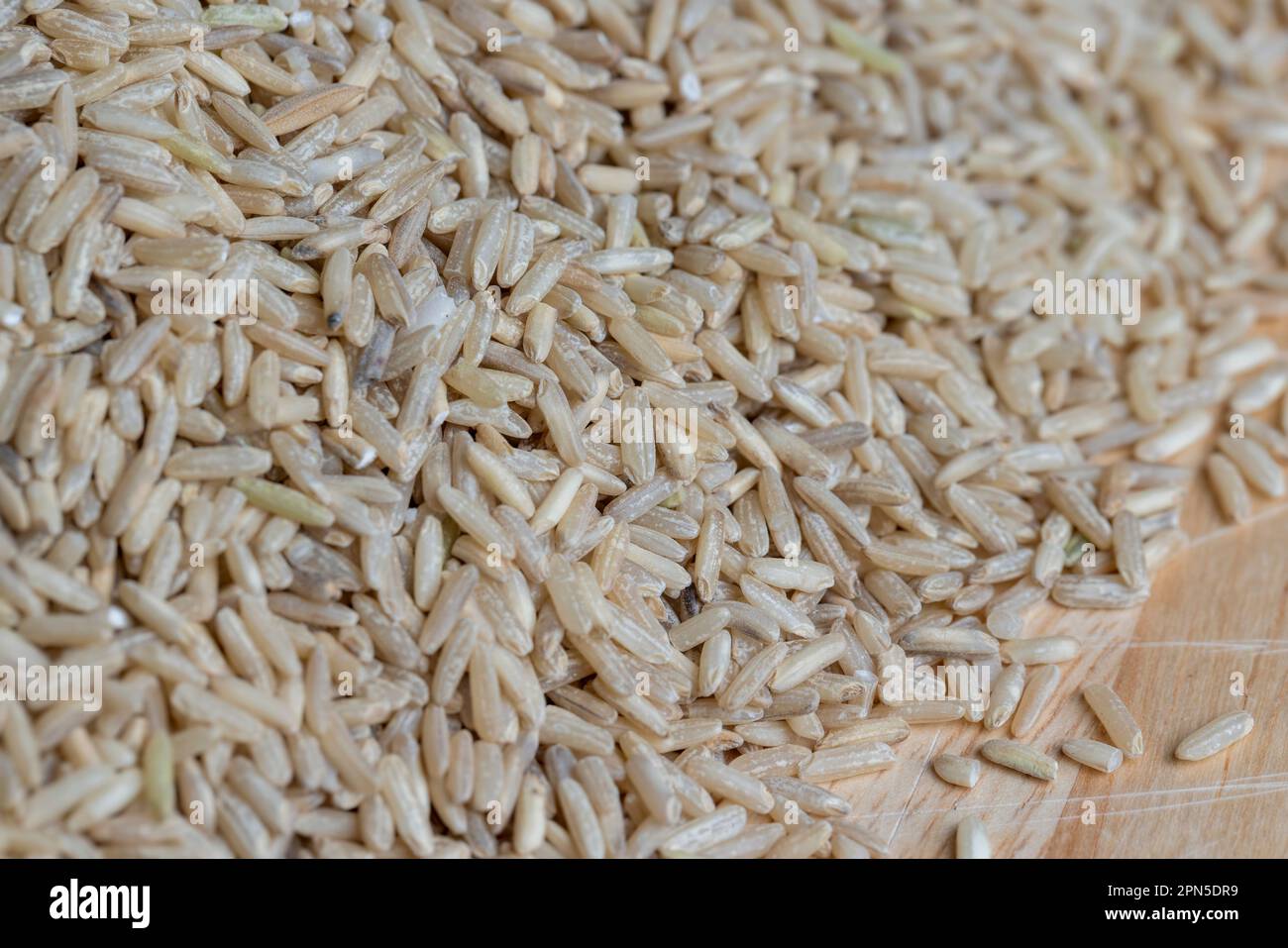 Natural brown rice for cooking healthy food, minimal processing of rice ...