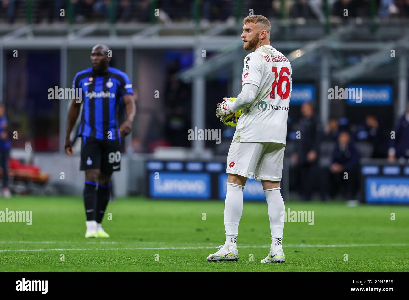 Michele Di Gregorio of AC Monza in action during Serie A 2022/23 ...
