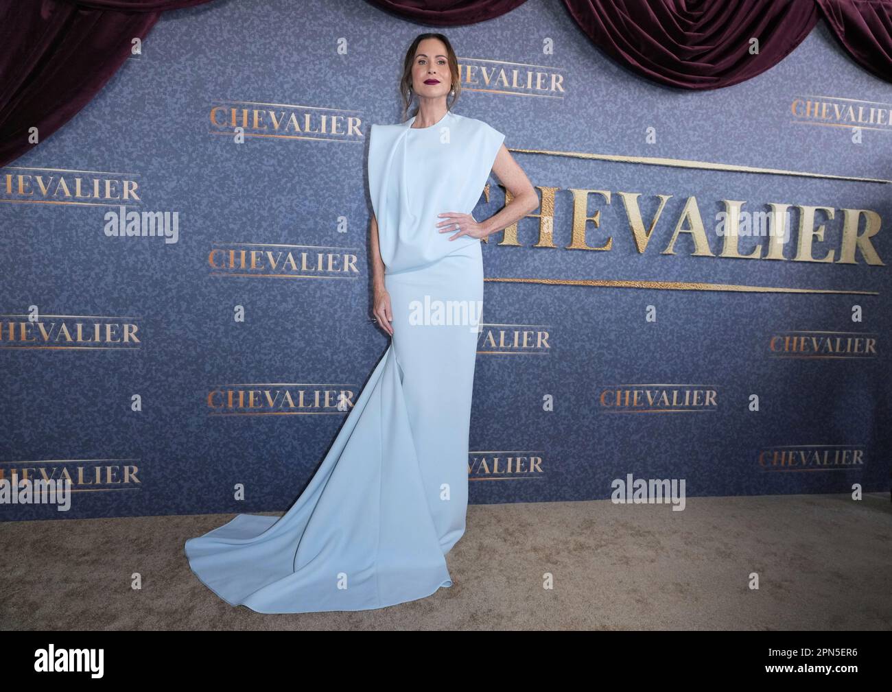 Minnie Driver arrives at the premiere of "Chevalier," Sunday, April 16 ...