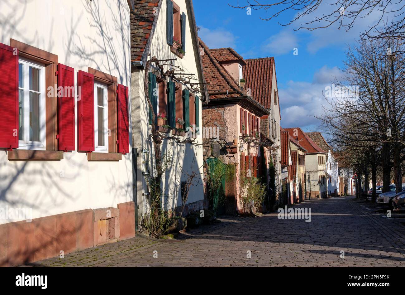 Historic Theresienstrasse in Rhodt unter Rietbur Stock Photo - Alamy