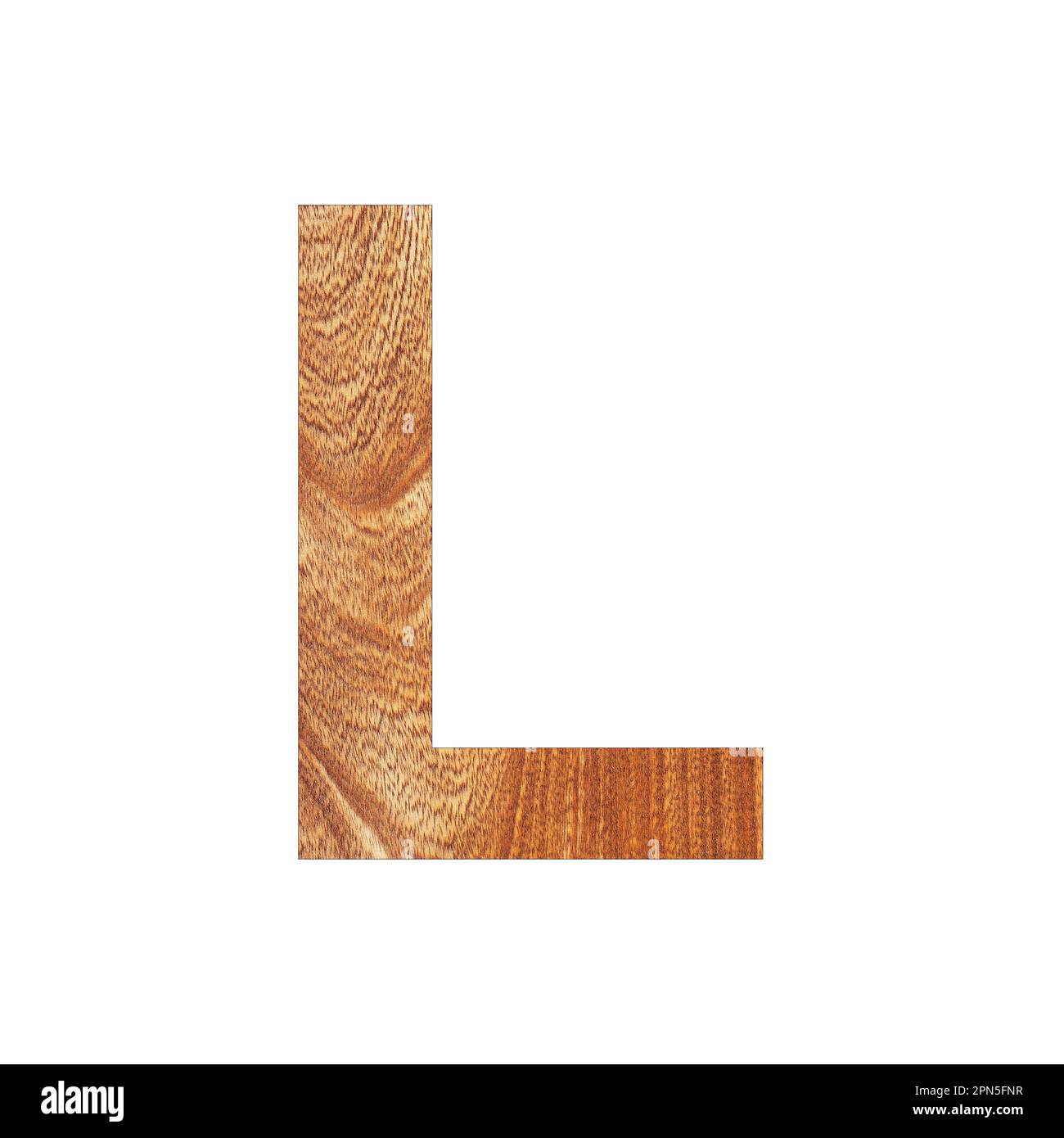 Capital letter L on oak wood texture - White background Stock Photo - Alamy