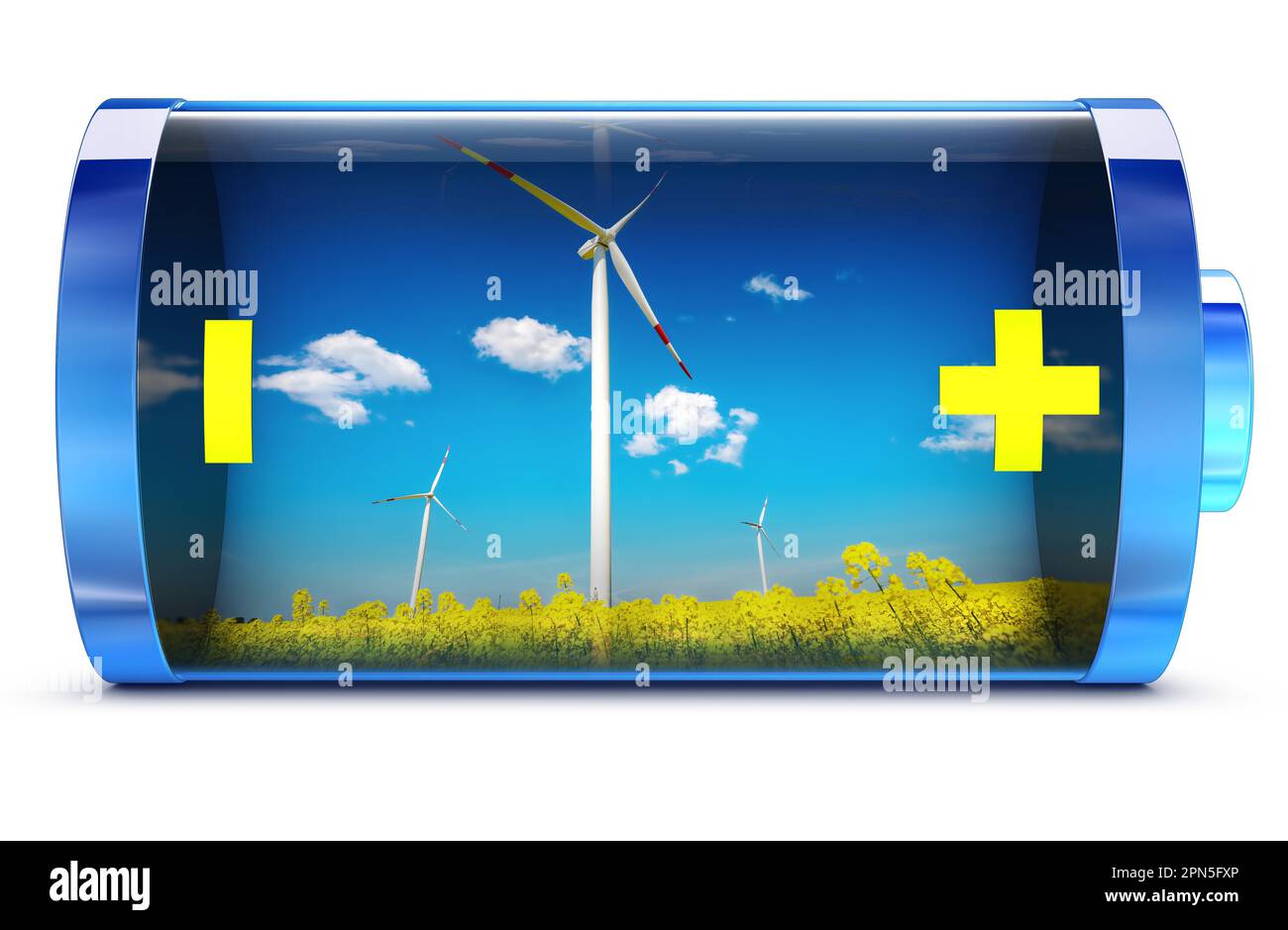 3D rendering of a battery Stock Photo - Alamy