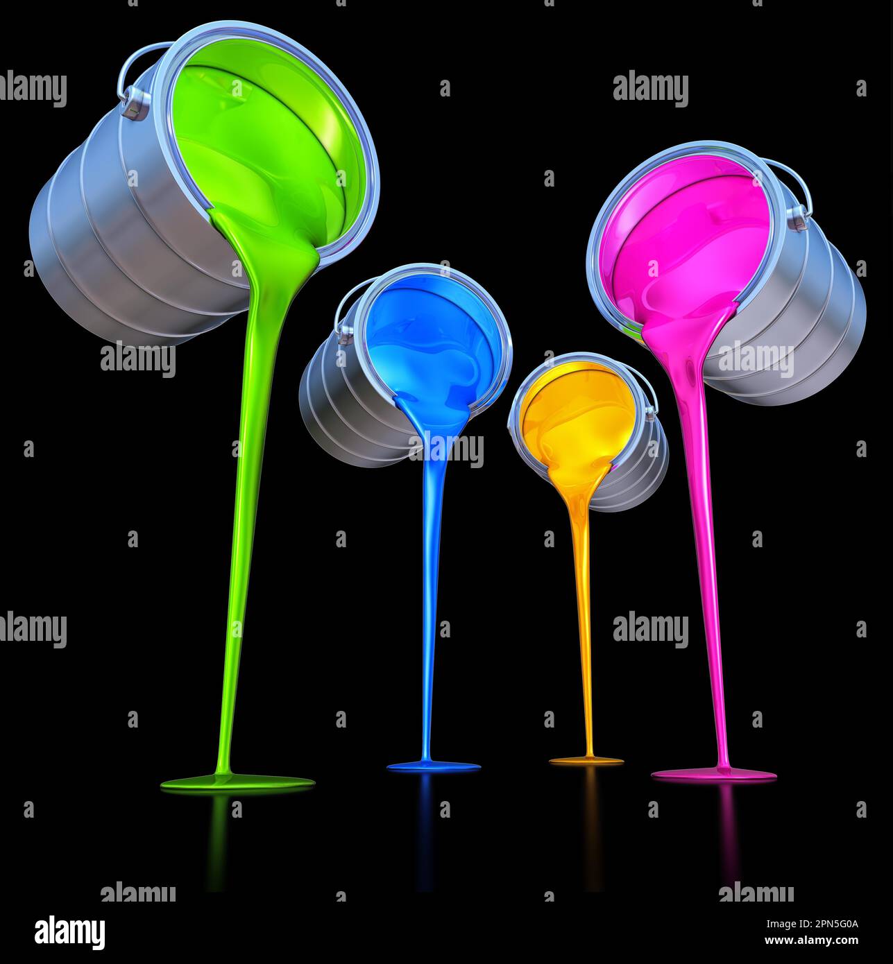 3D rendering of a color concept Stock Photo - Alamy