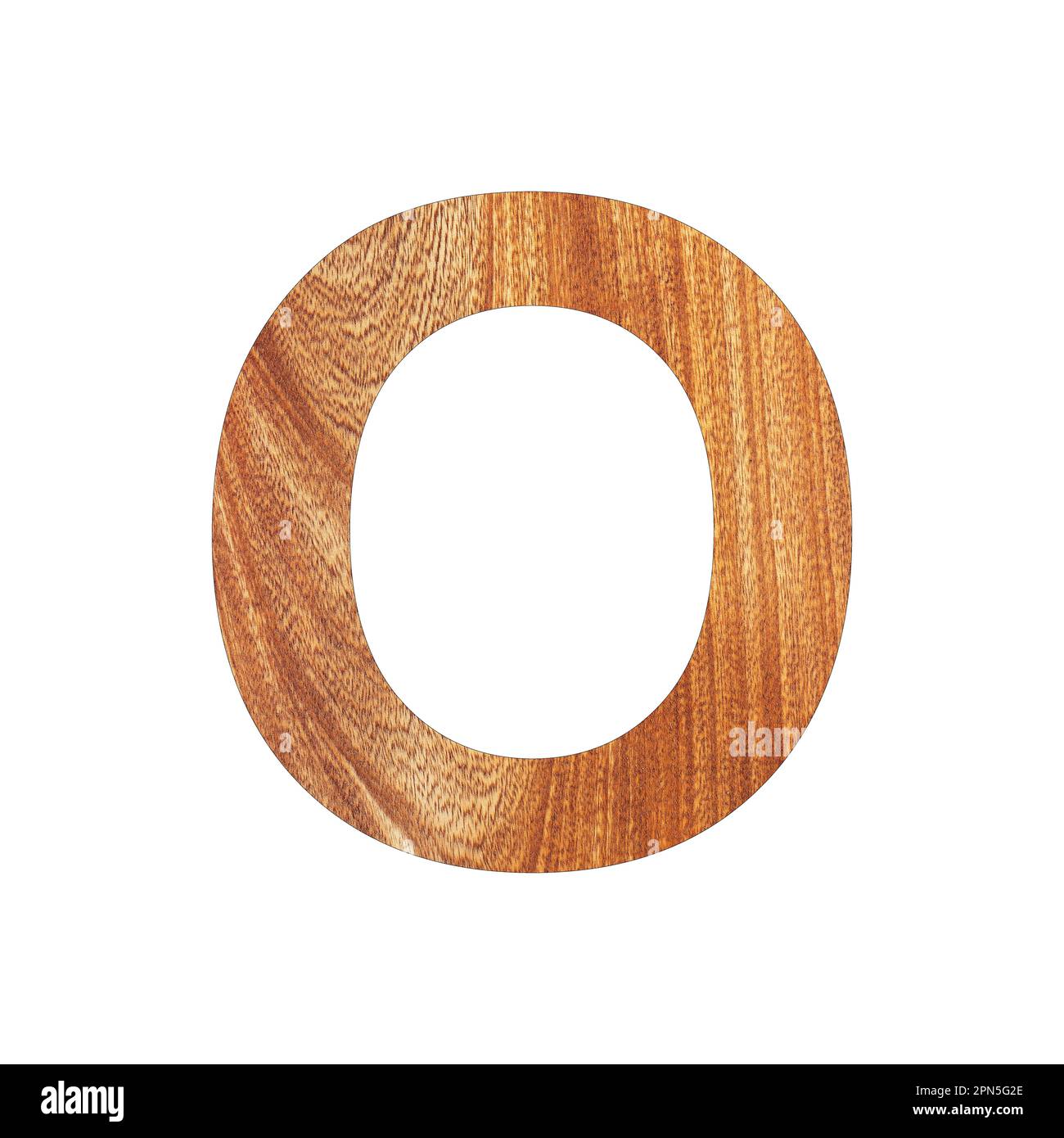 Capital letter O on oak wood texture - White background Stock Photo - Alamy