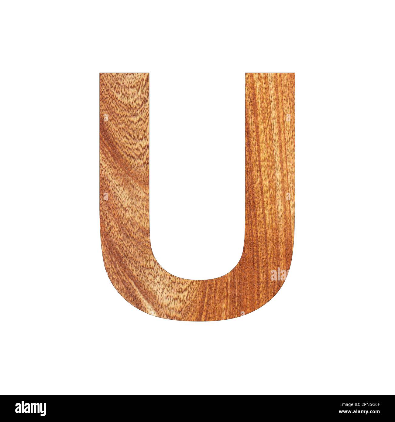 Capital letter U on oak wood texture - White background Stock Photo - Alamy