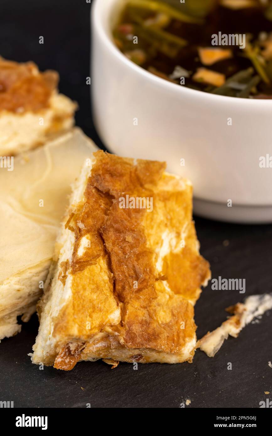 cake using sweet cream with lots of thin layers, multi-layered sweet ...