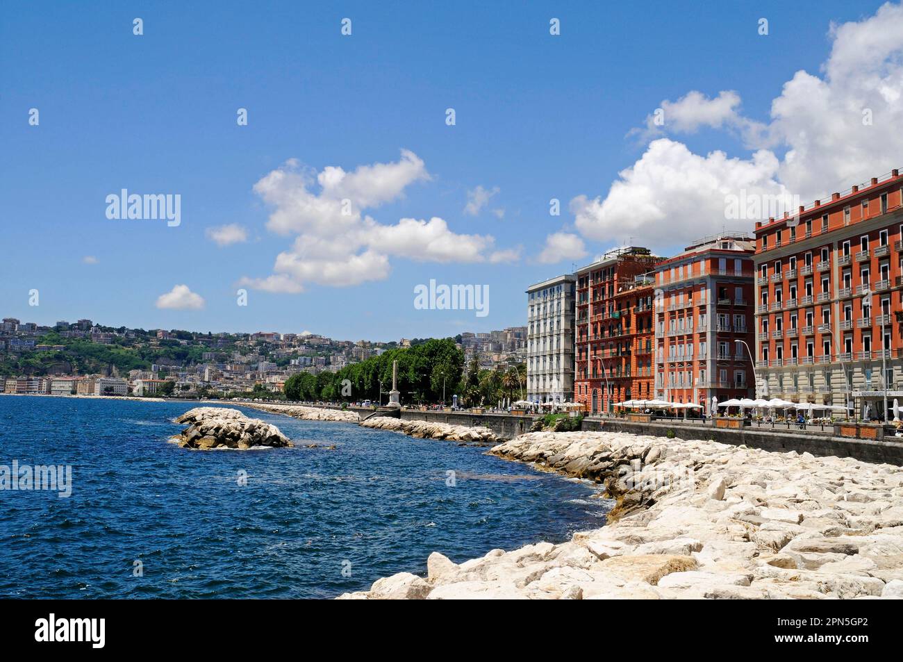 Via Caracciolo, waterfront, Naples, Campania, Italy Stock Photo - Alamy
