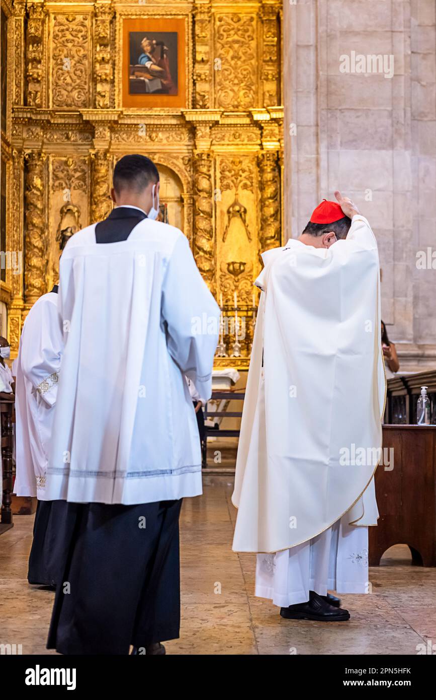 Salvador, Bahia, Brazil - June 16, 2022: Priests and seminarians are ...