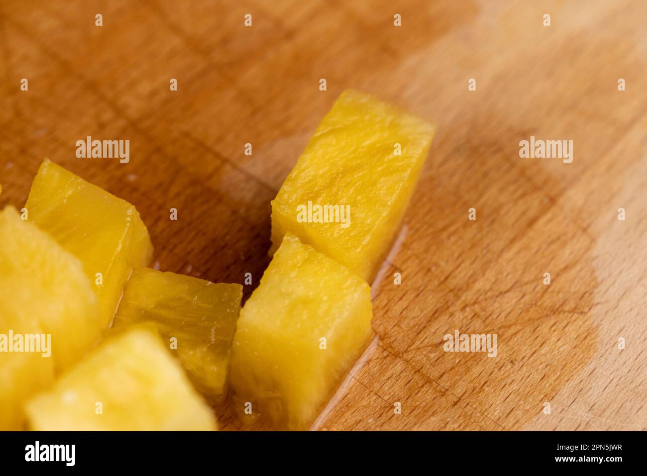 sliced pulp of peeled ripe pineapple , sweet delicious yellow pineapple ...