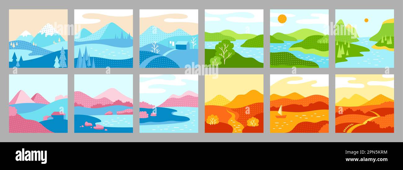Fall foliage calendar Stock Vector Images - Alamy