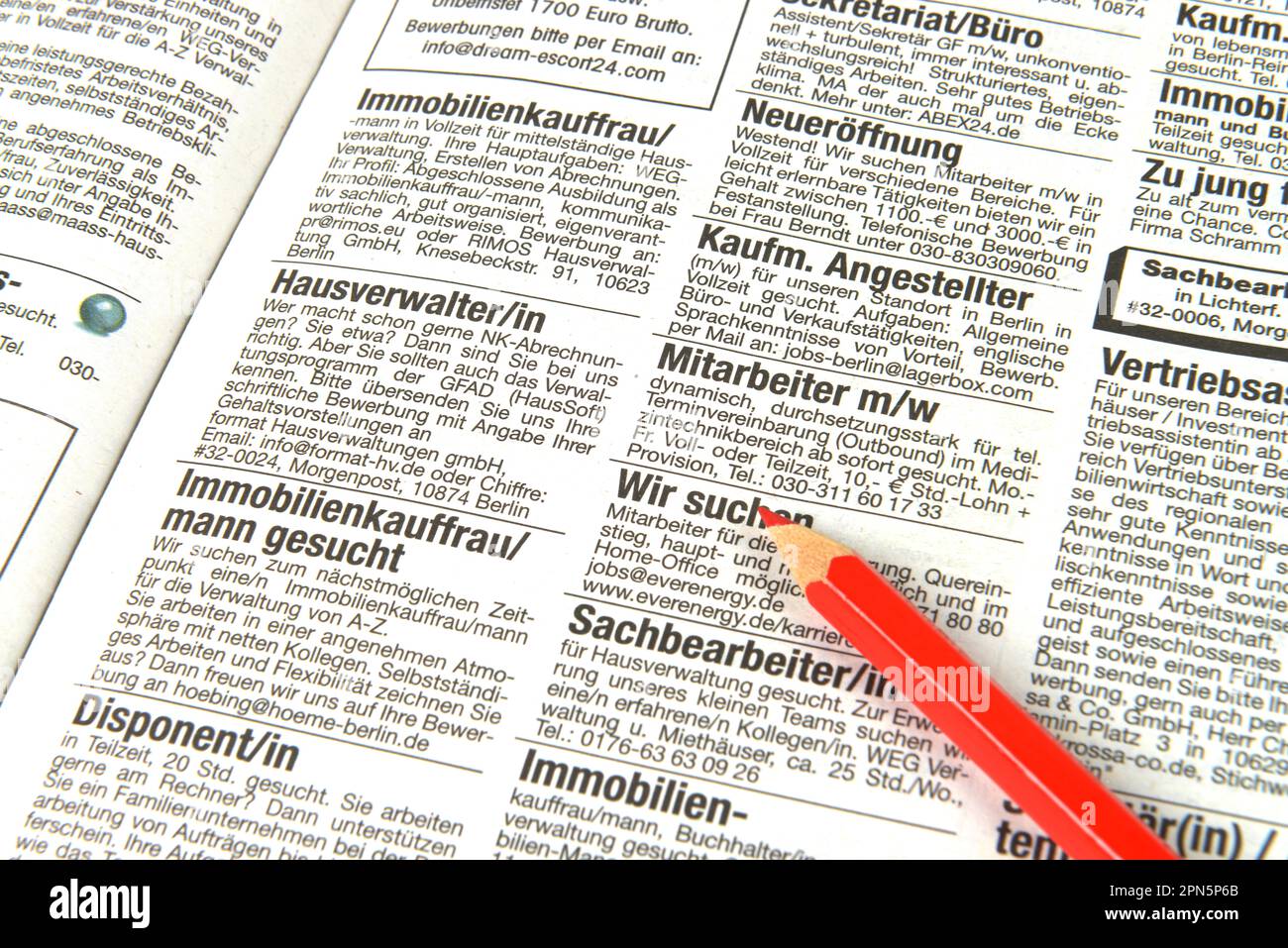 Newspaper ad job offer hi-res stock photography and images - Alamy