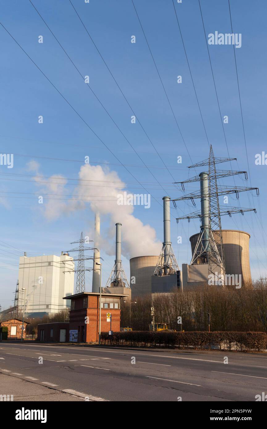 Gas and steam turbine power plant, Gersteinwerk, Stockum, Werne, North ...